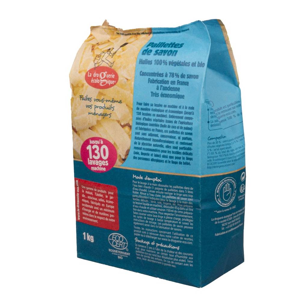 ORGANIC Soap Flakes 1kg Capacity 1kg