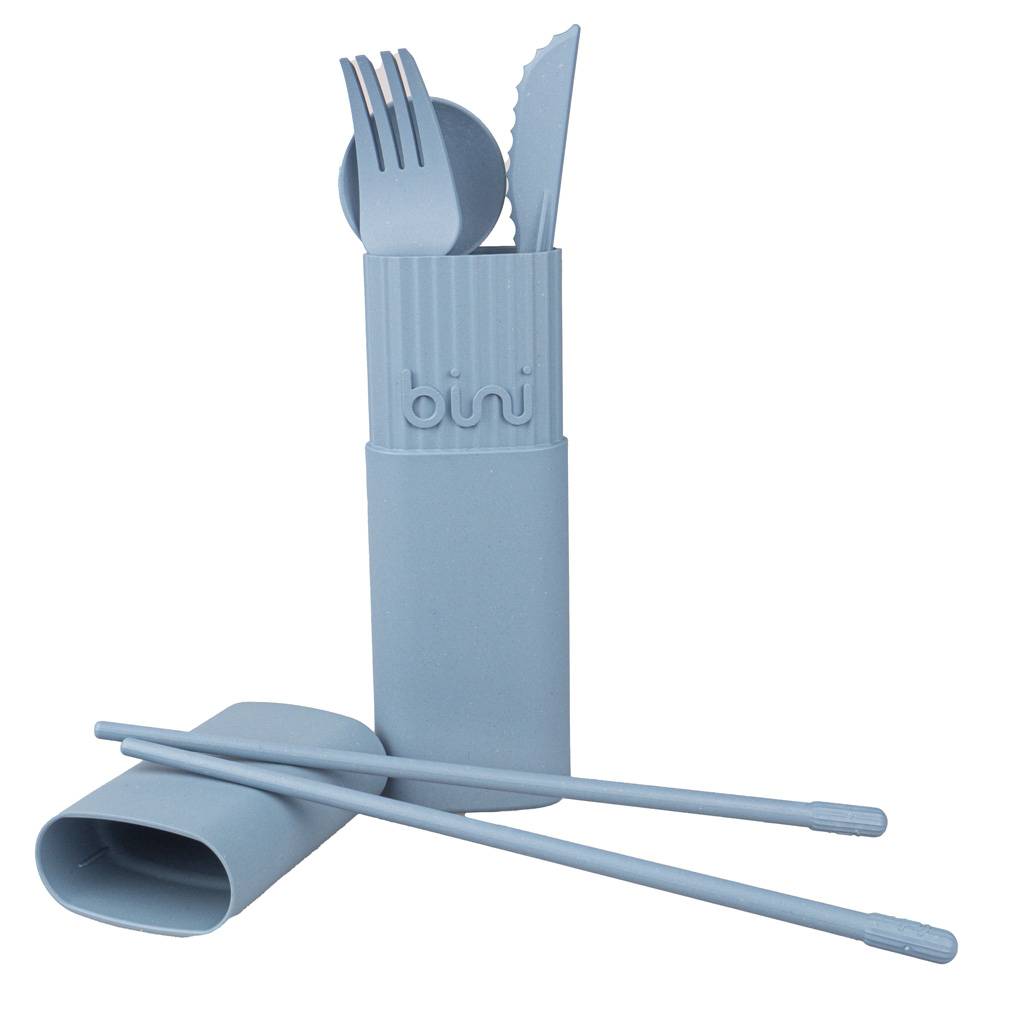 Herbruikbare Bestekset - Bini Kit Kleur Blauw
