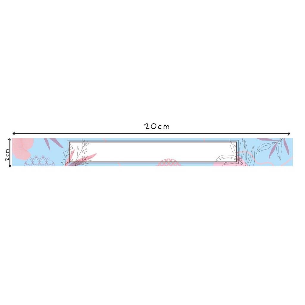 10 long blank labels